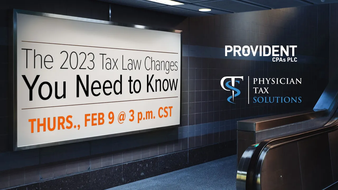 The 2023 Tax Law Changes You Need to Know